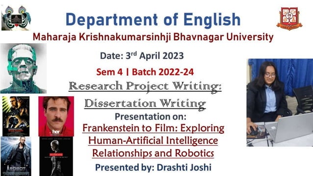 Frankenstein to Film: Exploring Human-Artificial Intelligence Relationships and Robotics.pptx