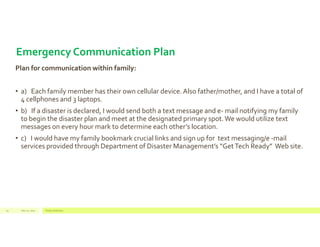Coursera: Disaster Preparedness Plan | PDF