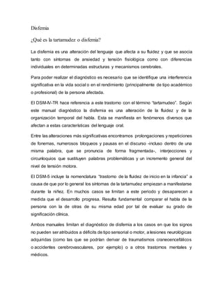 Disfemia | DOCX