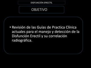 Disfunción erectil | PPTX
