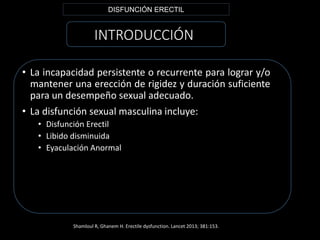 Disfunción erectil | PPTX