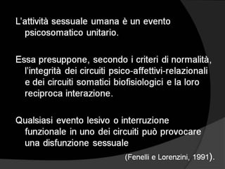 Ciclo di risposta sessuale e Disfunzioni sessuali | PPT