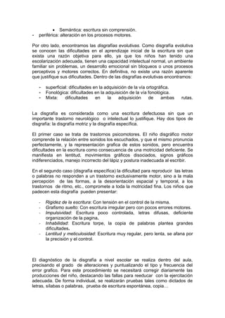Disgrafia | PDF