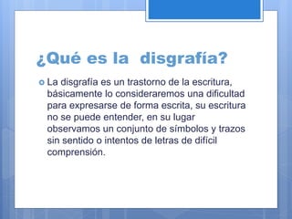 Disgrafia | PPTX