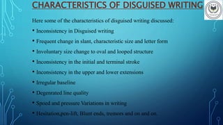 Disguised writing | PPTX