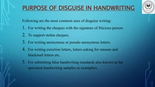 Disguised writing | PPTX
