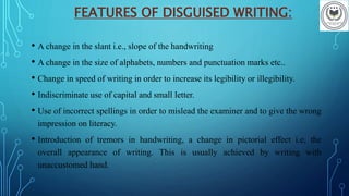Disguised writing | PPTX