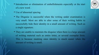 Disguised writing | PPTX