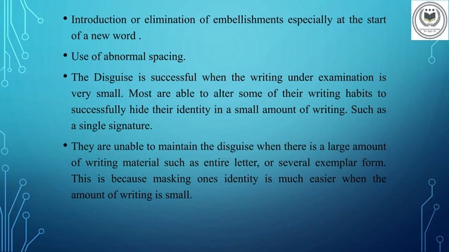 Disguised writing | PPTX