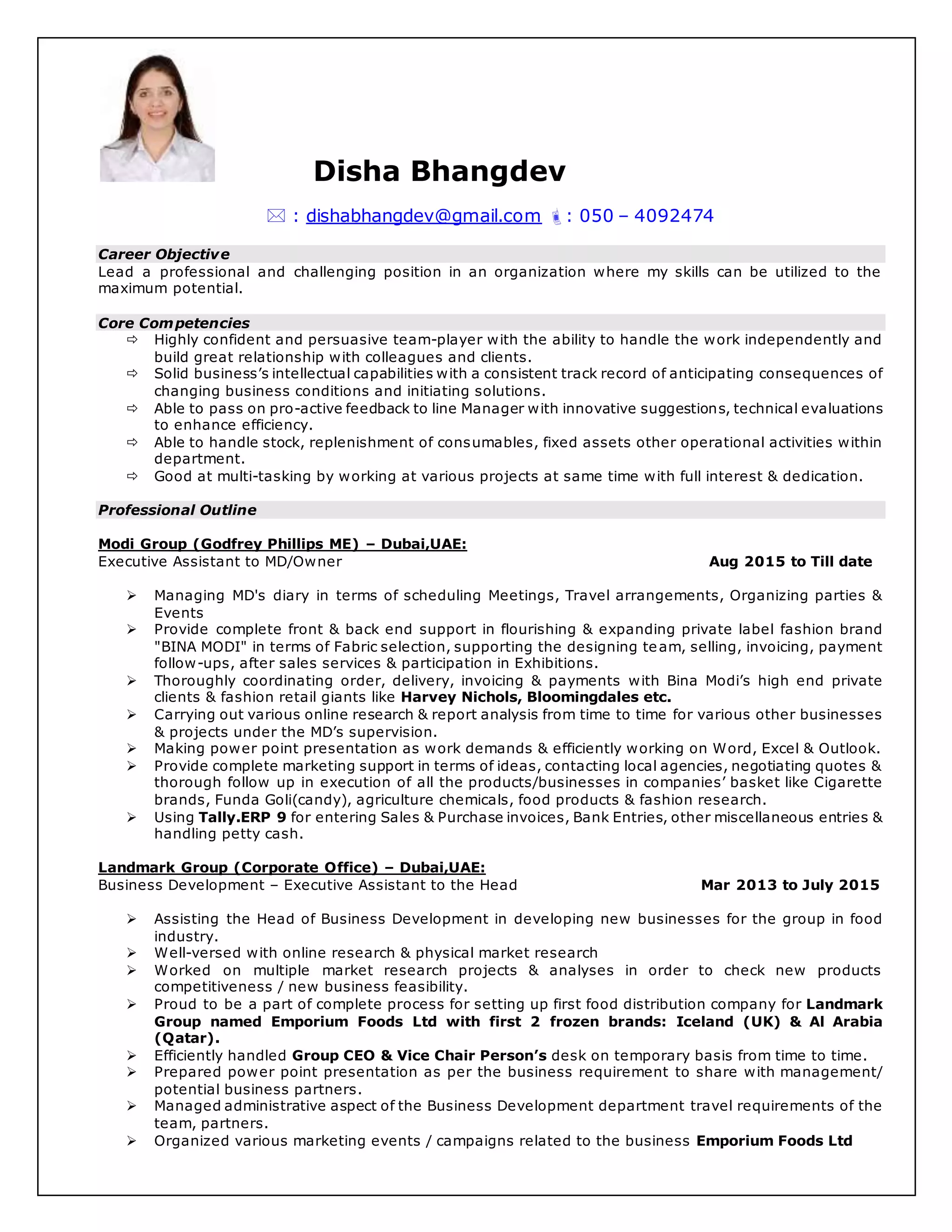 Disha resume | PDF