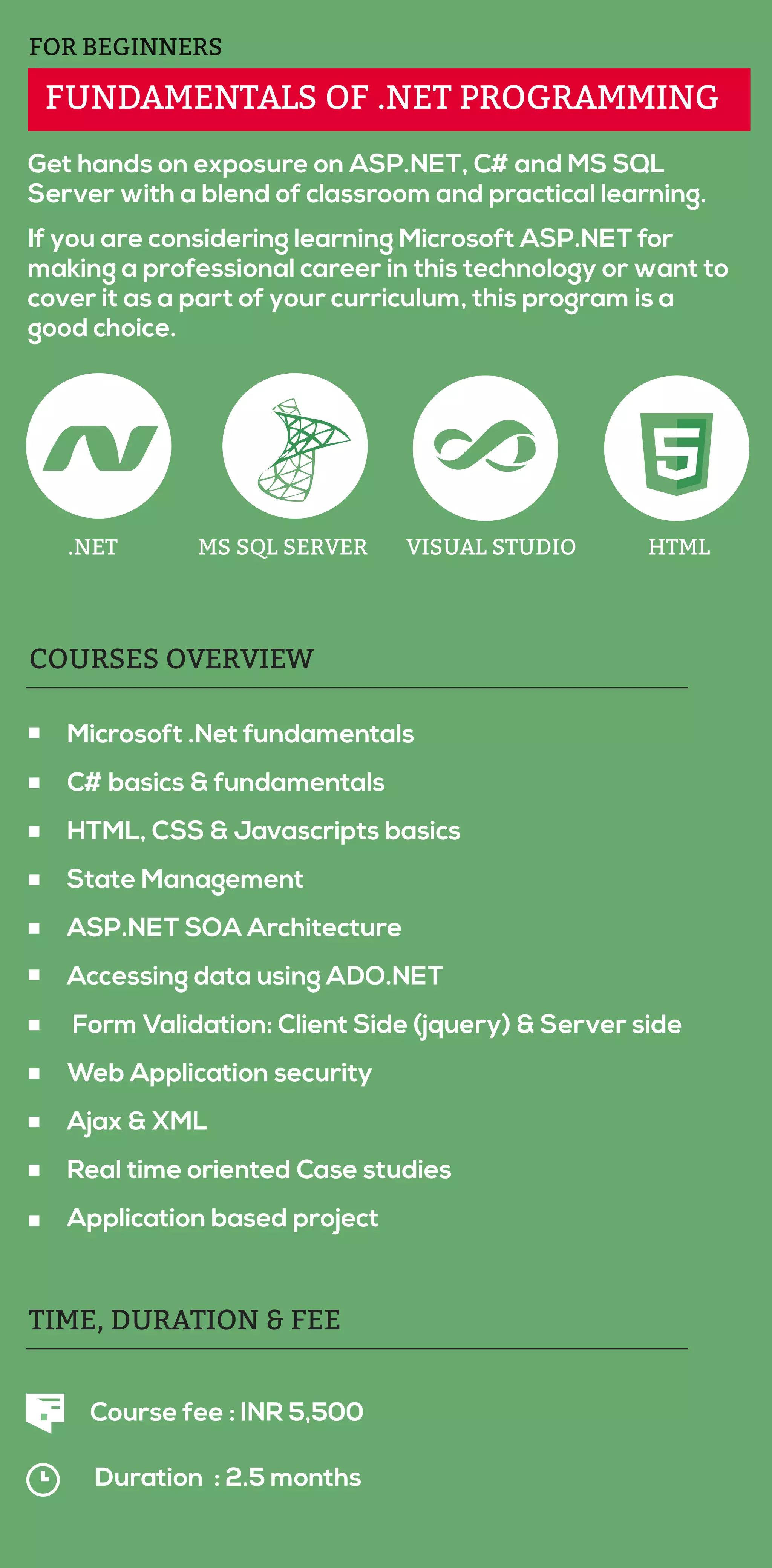DishaaPro Asp.Net training BBSR/ Bhubaneswar Odisha | PDF | Web Development | Internet