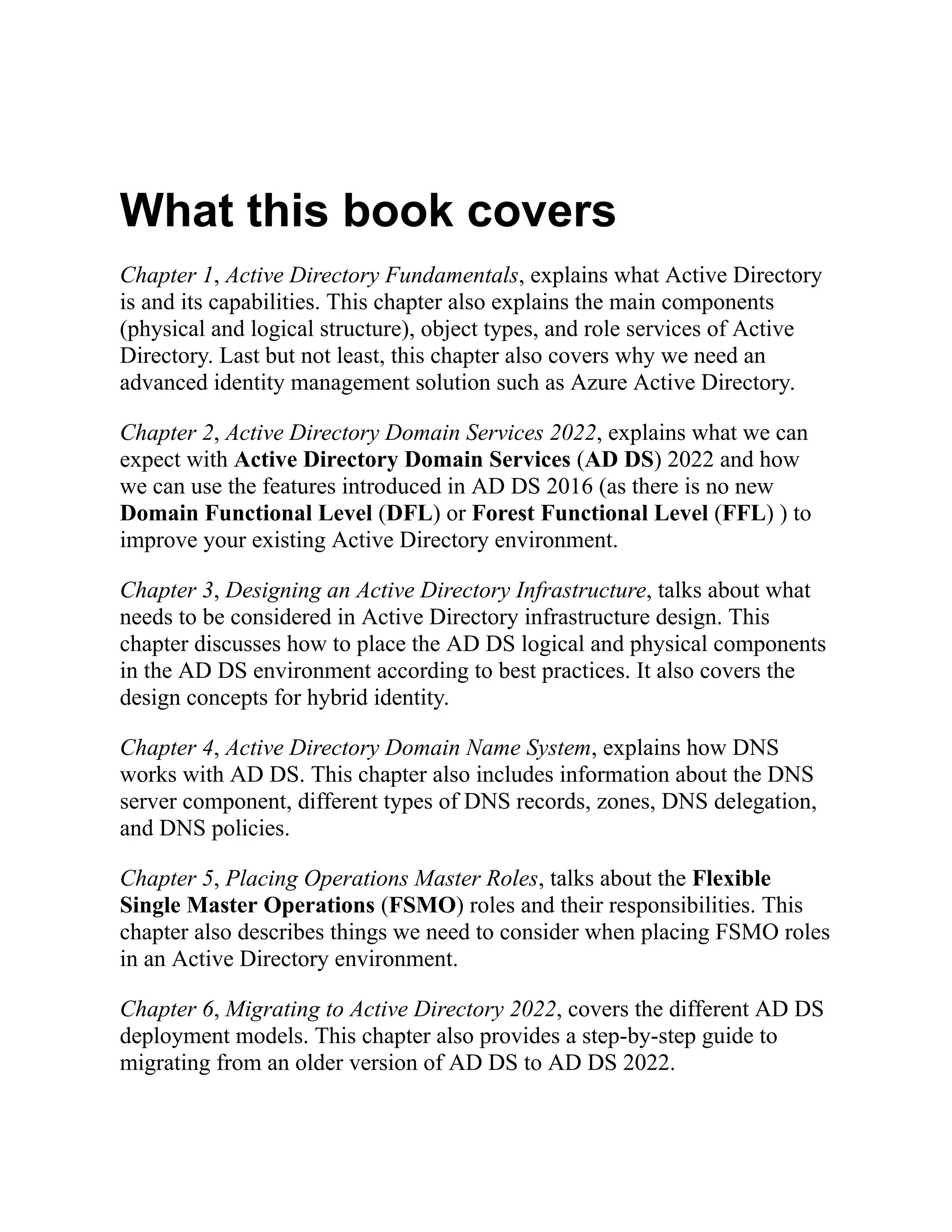 Mastering Active Directory_ Design, deploy, and protect Active Directory Domain Services for ...