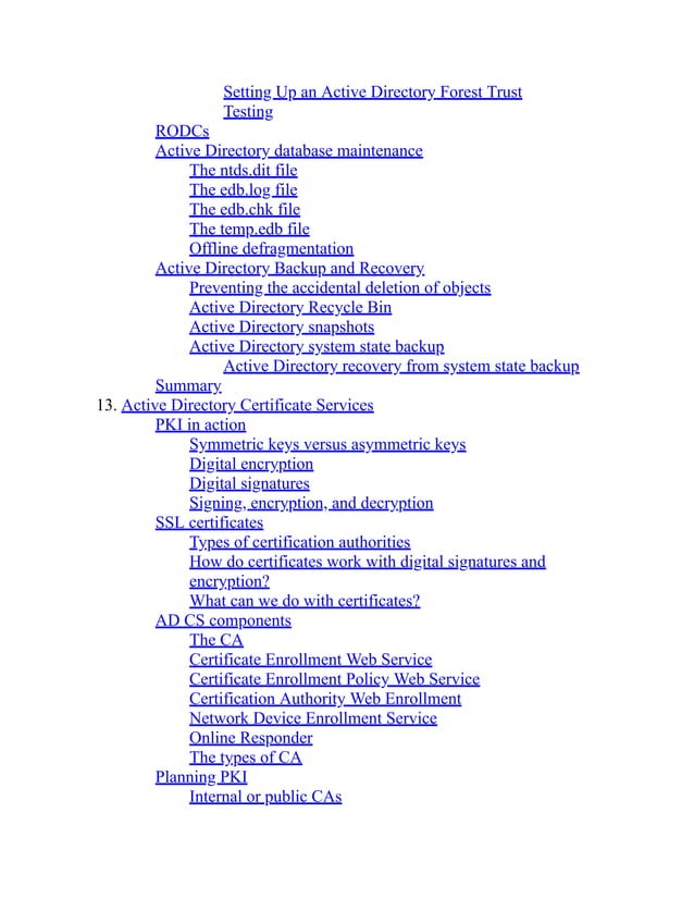 Mastering Active Directory_ Design, deploy, and protect Active Directory Domain Services for ...