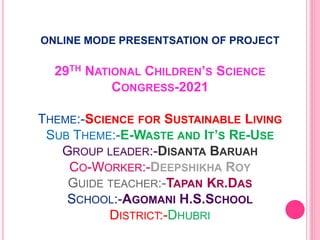 Dishanta Baruah-ONLINE MODE PRESENTSATION OF PROJECT.pptx
