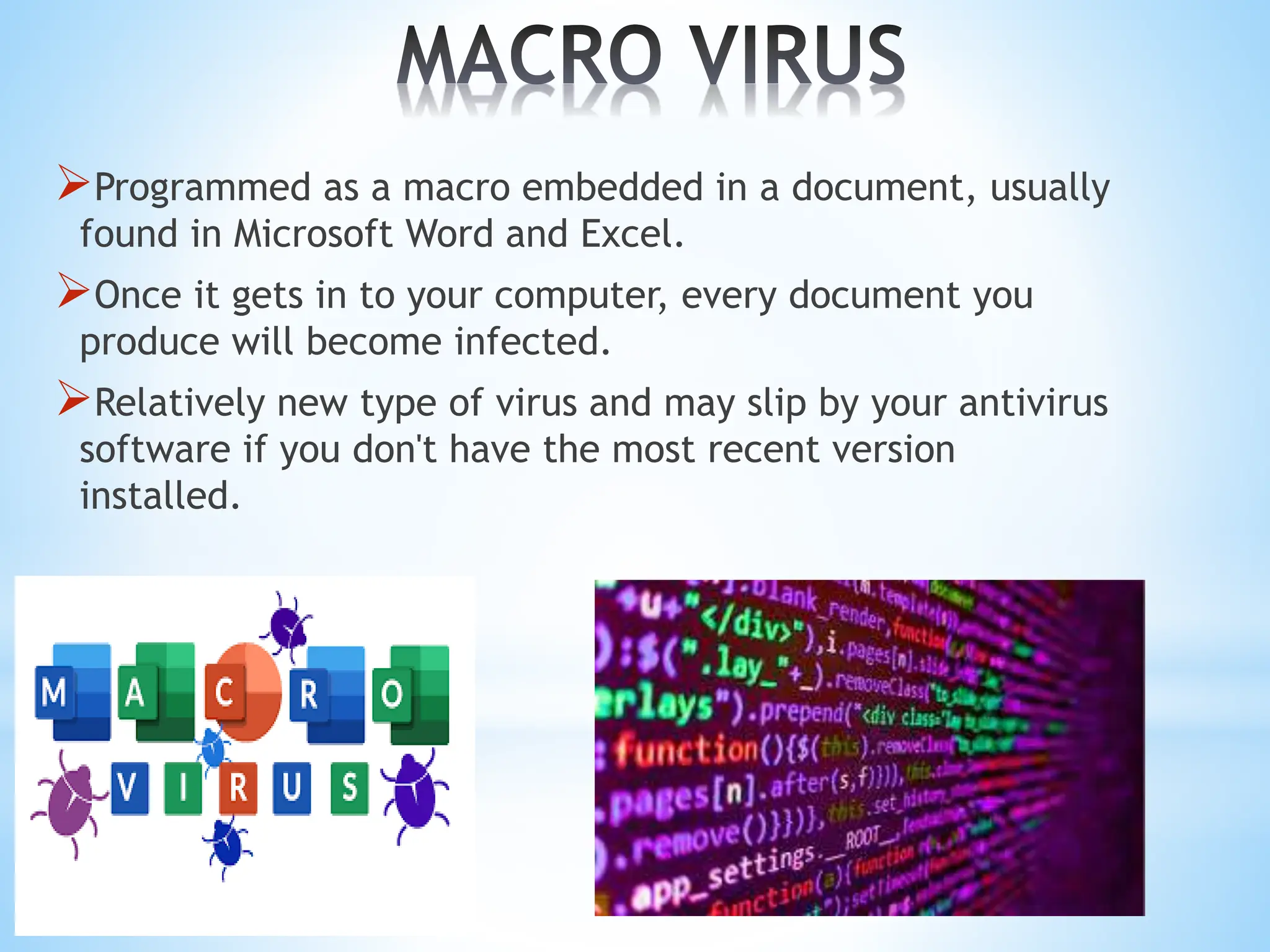DISHA PATEL COMPUTER VIRUS PPT.pptx | Operating Systems | Computer ...