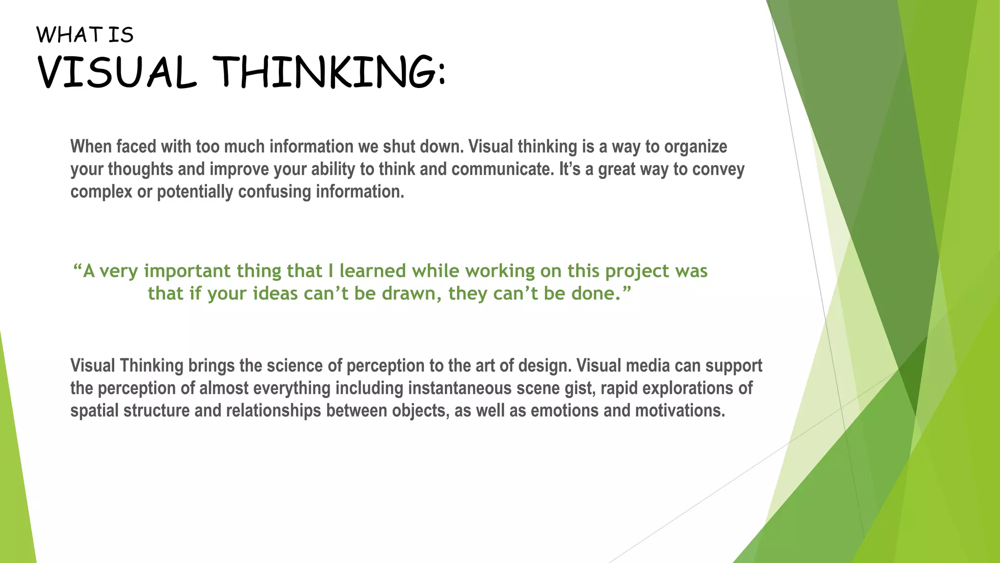 VISUAL THINKING AND MIND-MAPPING | PPTX