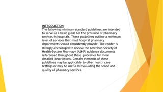 ASHP Standard for pharmacy supportive personnel | PPTX