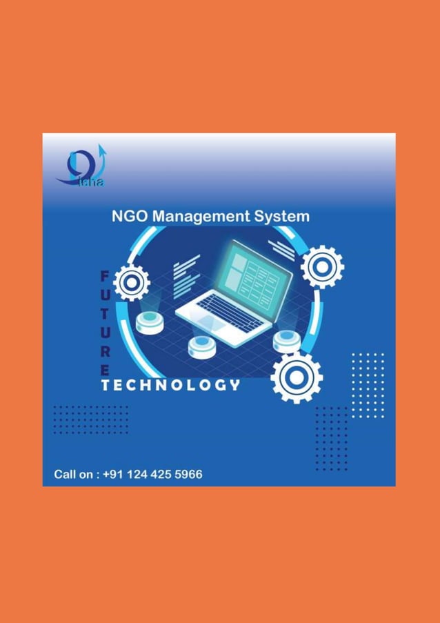NGO Management system project report | PPTX