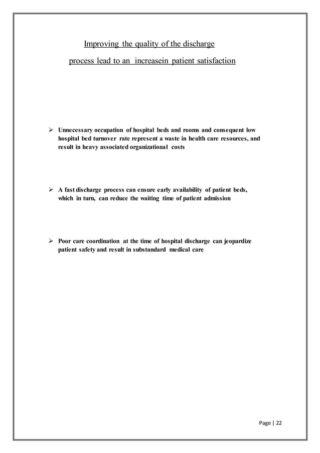 Disharge process | DOCX