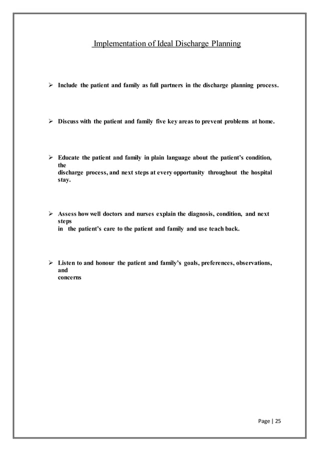Disharge process | DOCX