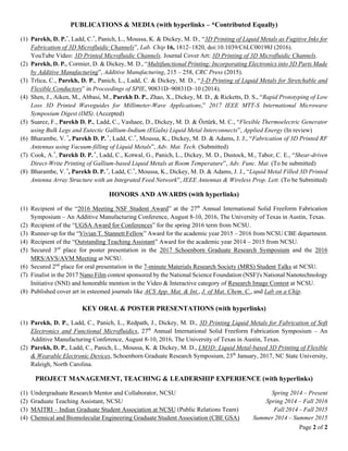 Dishit Parekh_Resume | PDF | Chemistry | Science
