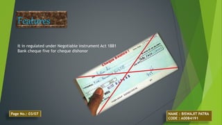 Dishonor of cheque | PPSX | Law