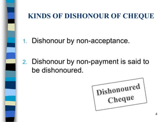 Dishonour of cheque | PPTX