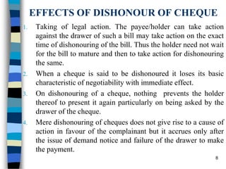 Dishonour of cheque | PPTX