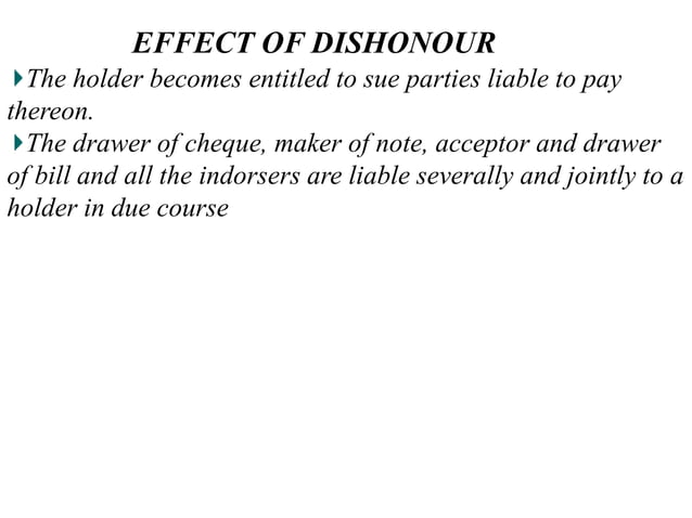 Dishonour of negtiable instrument | PPTX