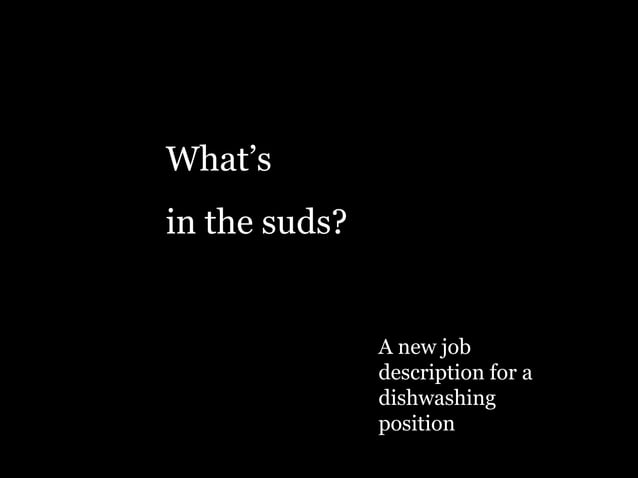 Dishwashing Presentation Revised | PPT