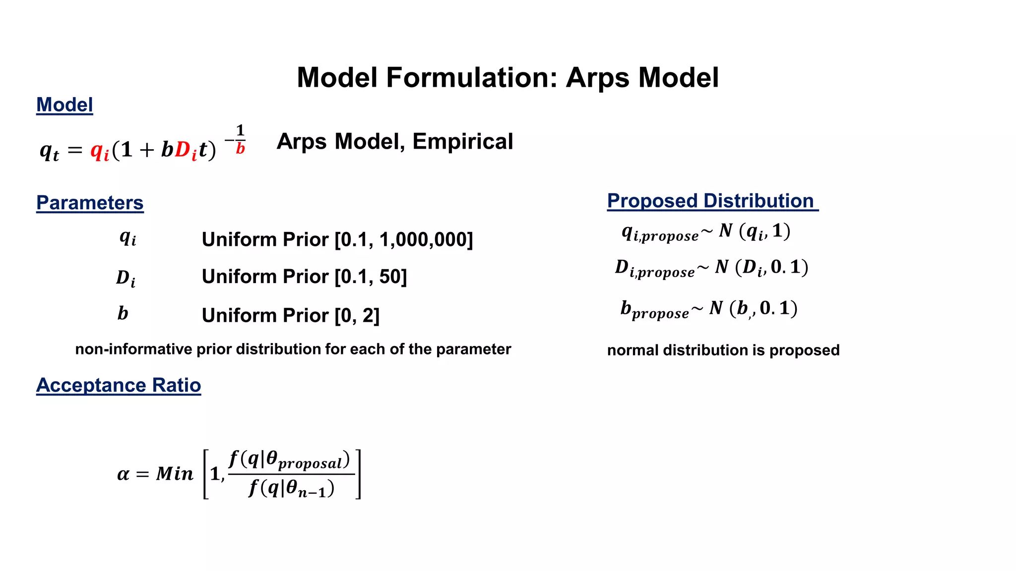 Using Mcmc Sampling Technique For Well Production Forecasting Pptx