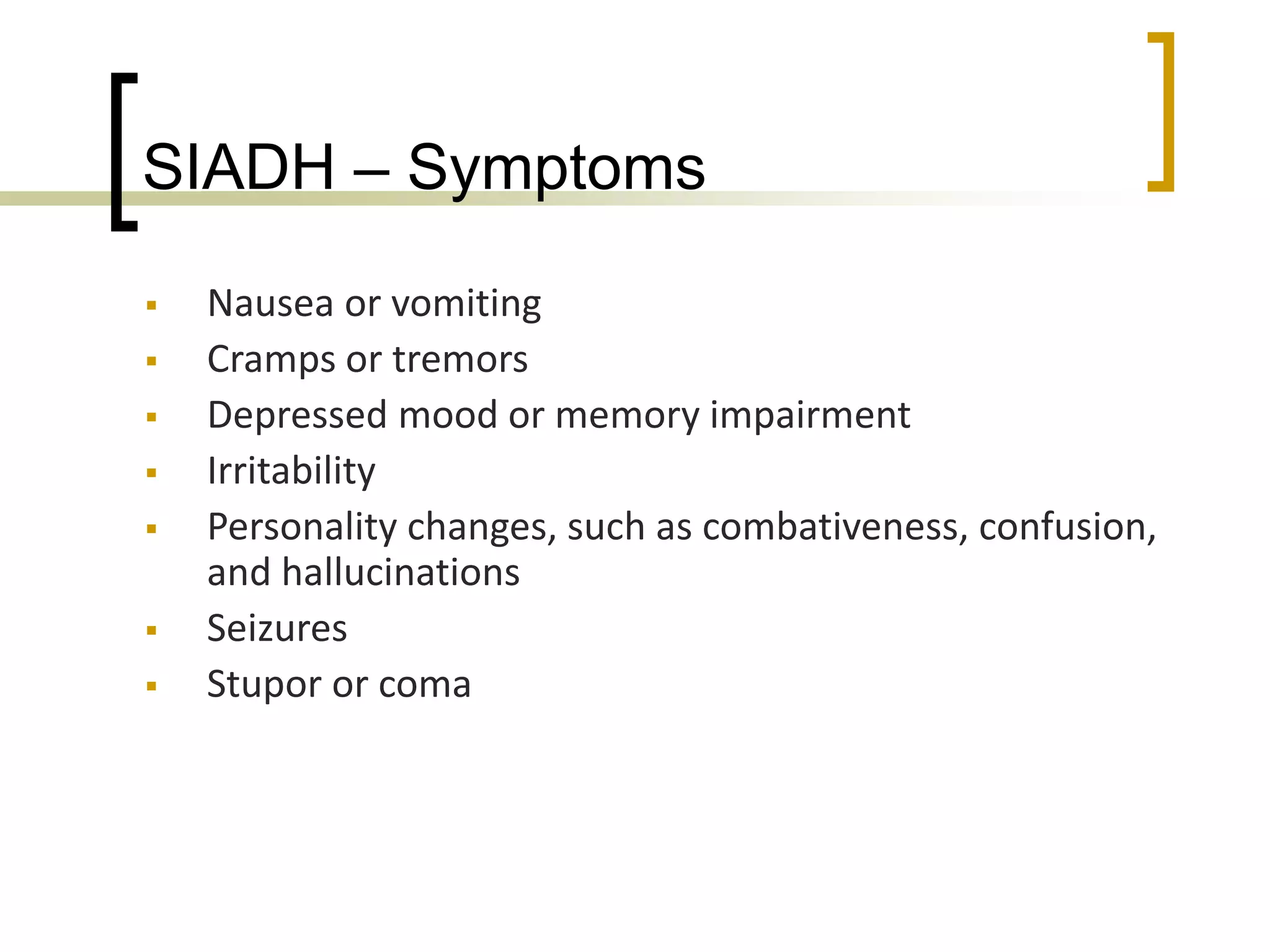 Di, siadh and cerebral salt wasting syndrome | PPT