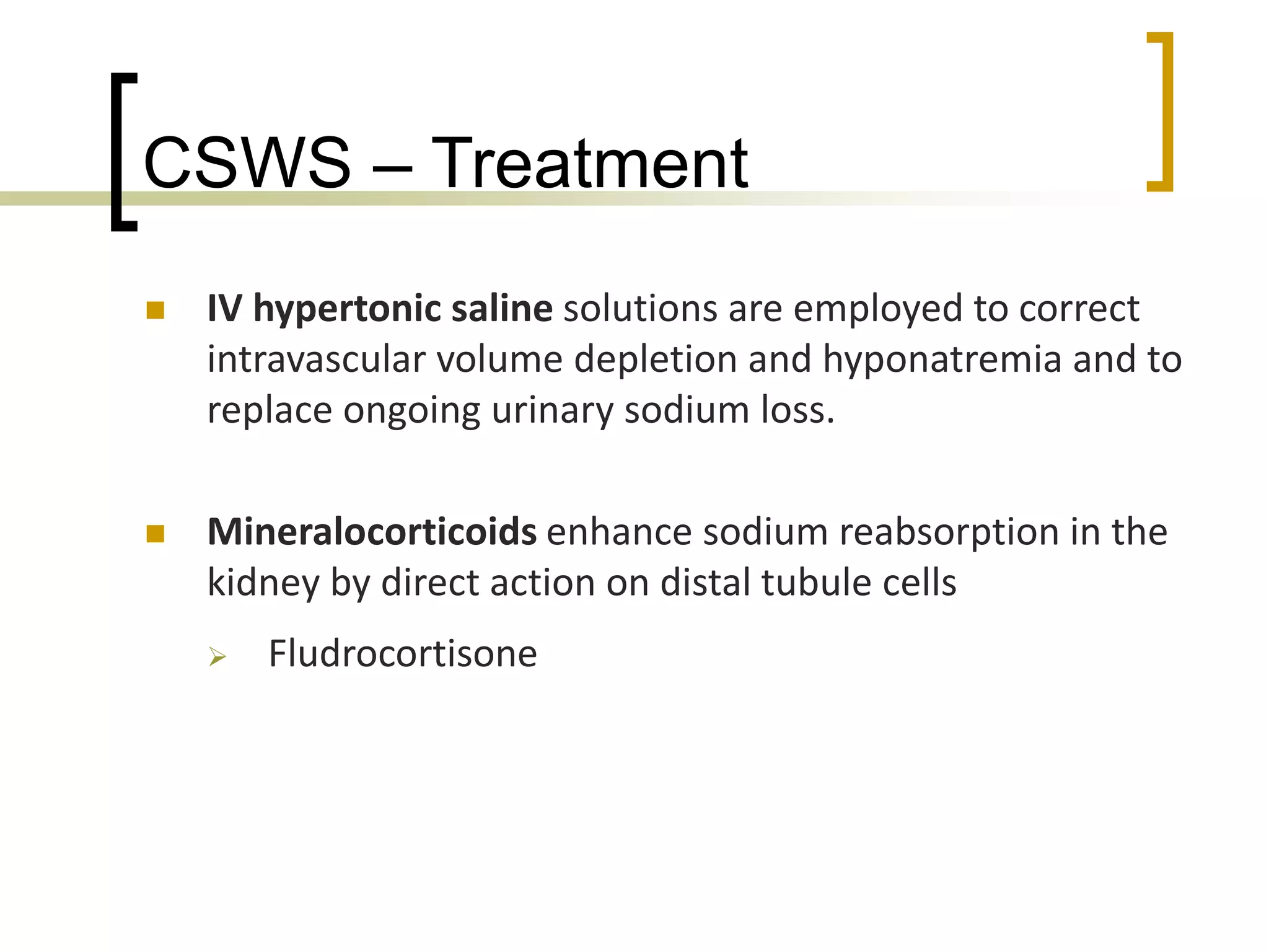 Di, siadh and cerebral salt wasting syndrome | PPT