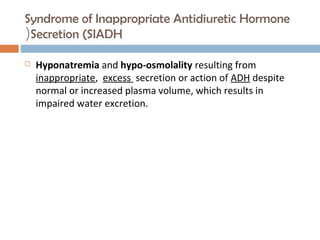 Di, siadh and csws | PPT