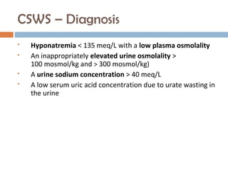 Di, siadh and csws | PPT