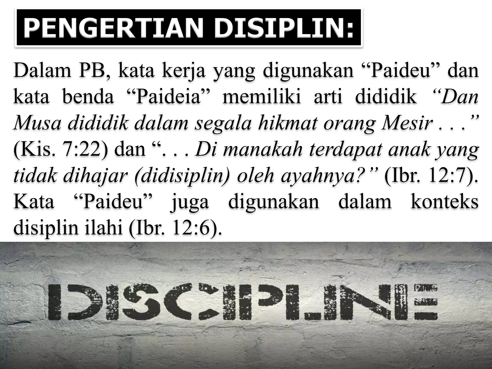 MEMBANGUN DISIPLIN ROHANI | PPTX