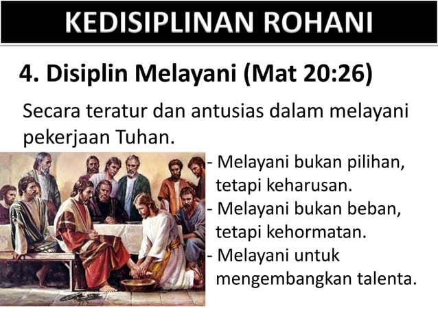 MEMBANGUN DISIPLIN ROHANI | PPTX