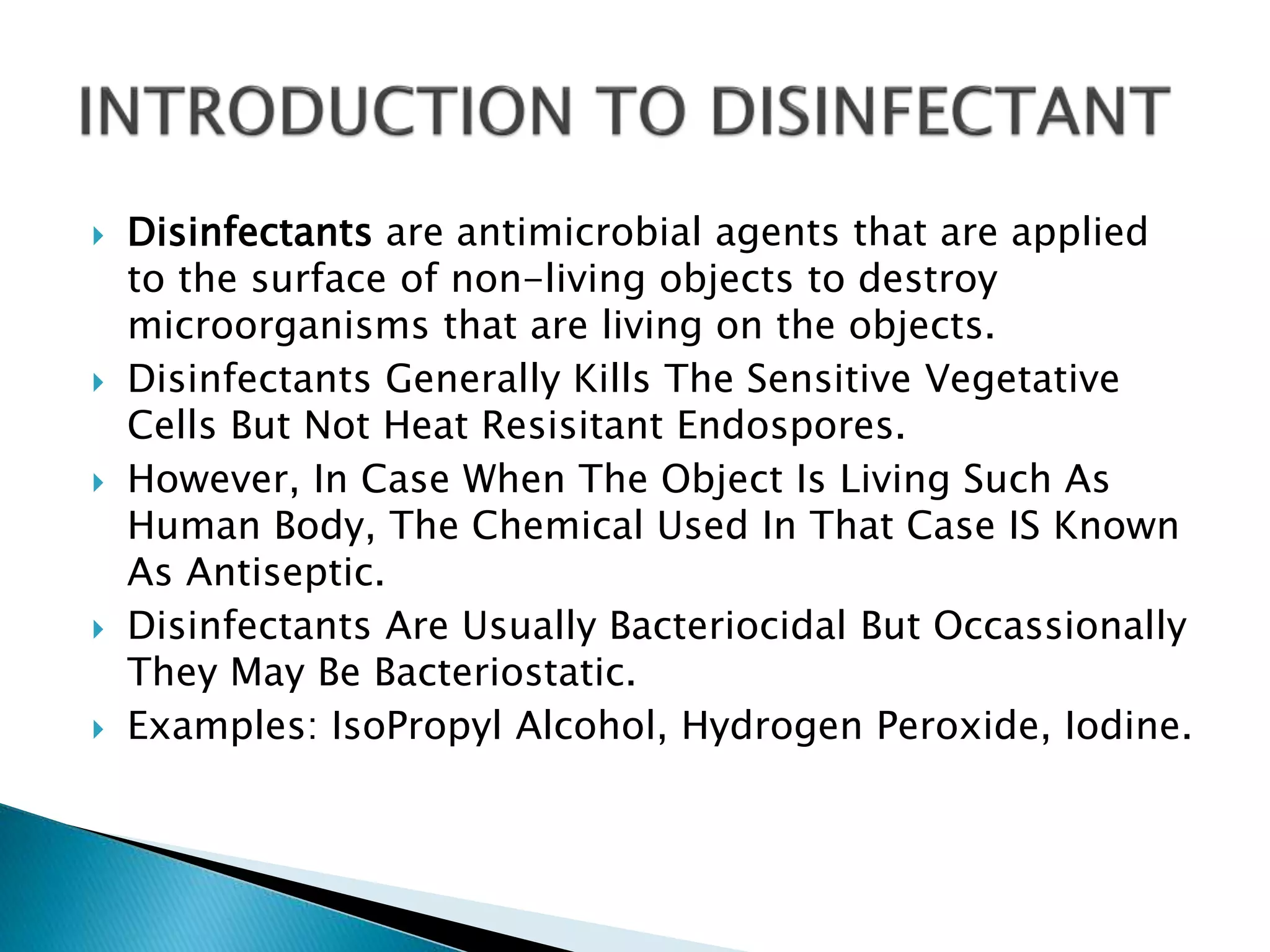 Disinfectant - Powepoint Presentation Slides | PPTX