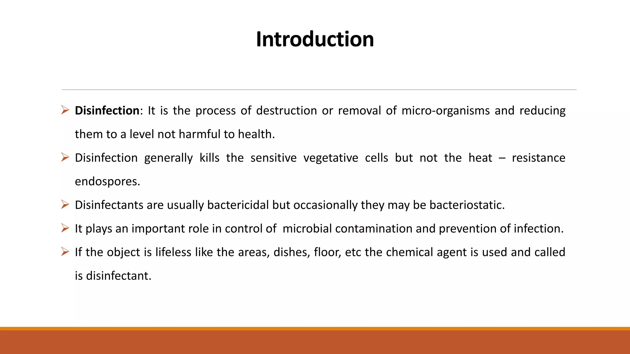Disinfectant - Pharmaceutical microbiology (Second year b.pharm) (3rd ...