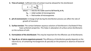 Disinfectant - Pharmaceutical microbiology (Second year b.pharm) (3rd ...