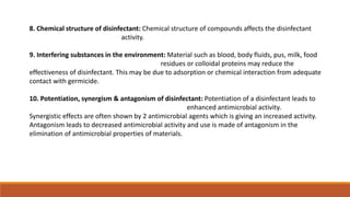 Disinfectant - Pharmaceutical microbiology (Second year b.pharm) (3rd semester) | PPTX