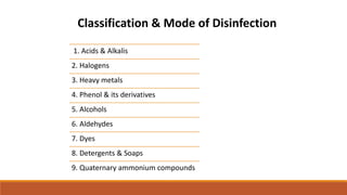 Disinfectant - Pharmaceutical microbiology (Second year b.pharm) (3rd semester) | PPTX