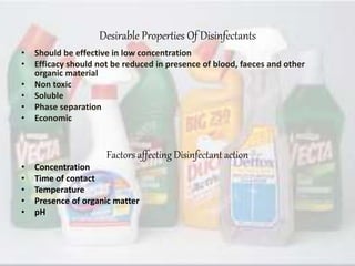 Disinfectant classification and evaluation | PPT