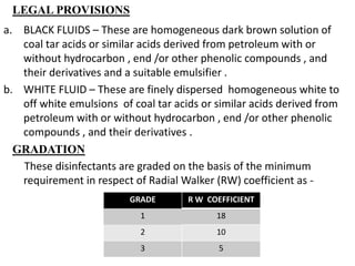 Disinfectant classification and evaluation | PPTX
