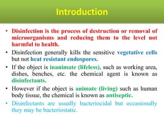 Disinfectants | PPTX