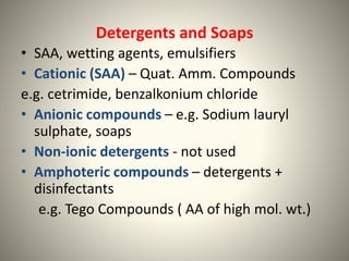 Disinfectants | PPT