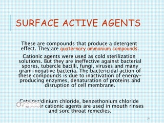 Disinfectants- Pharmaceutical Microbiology | PPTX