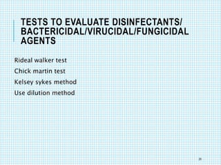 Disinfectants- Pharmaceutical Microbiology | PPTX