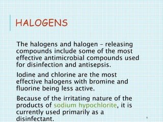 Disinfectants- Pharmaceutical Microbiology | PPTX