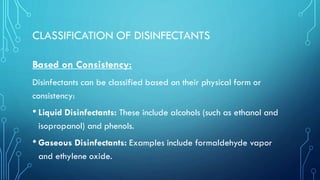 Disinfectants in microbiology , bpharm 2nd year | PDF